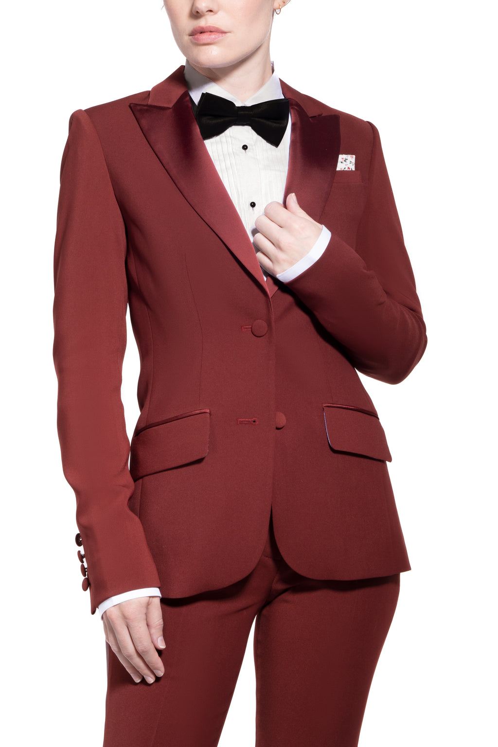 Women's Burgundy Tuxedo Suits & Accessories | Collection – LITTLE BLACK TUX