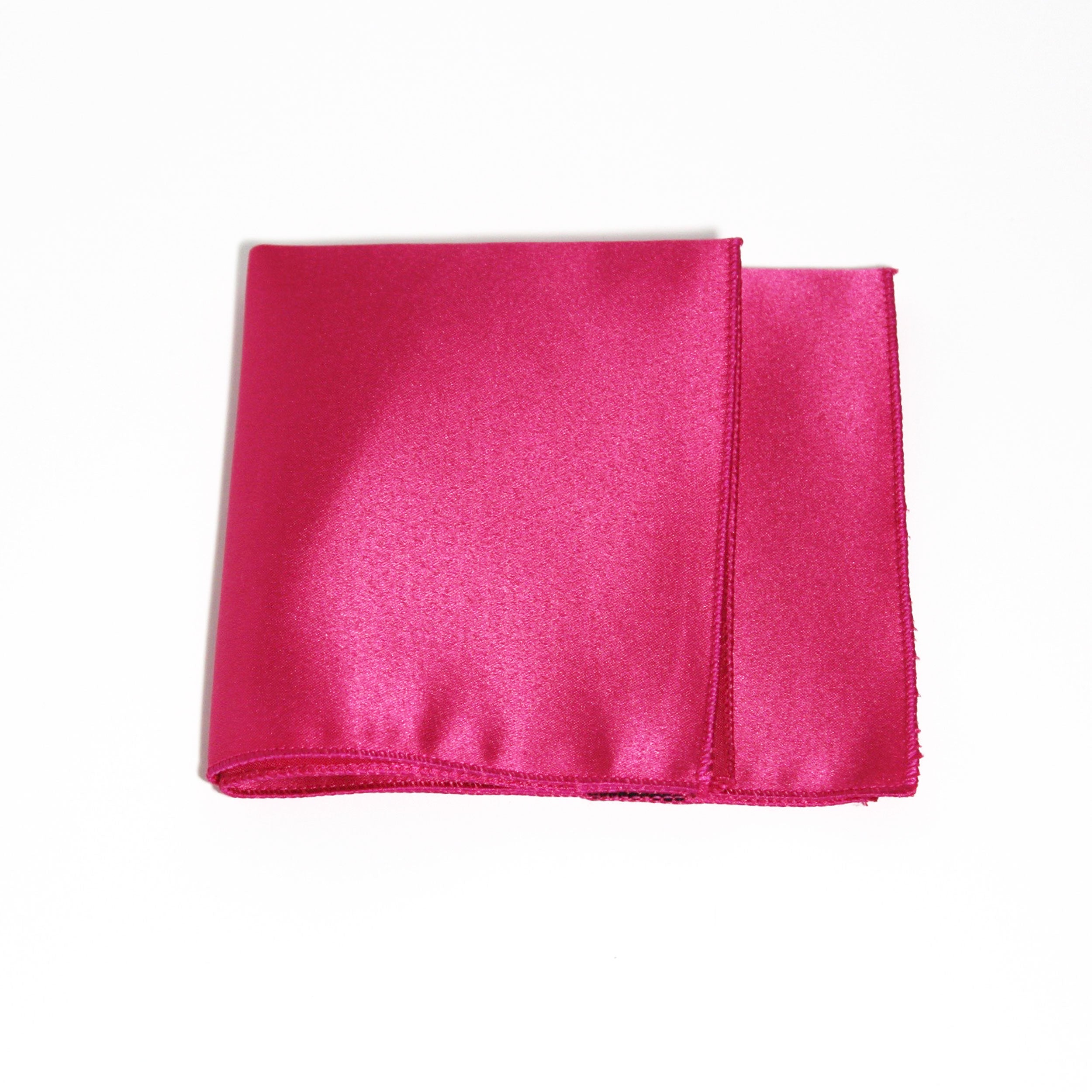 Women's Fuchsia Poly/Satin Pocket Square | Little Black Tux – LITTLE ...