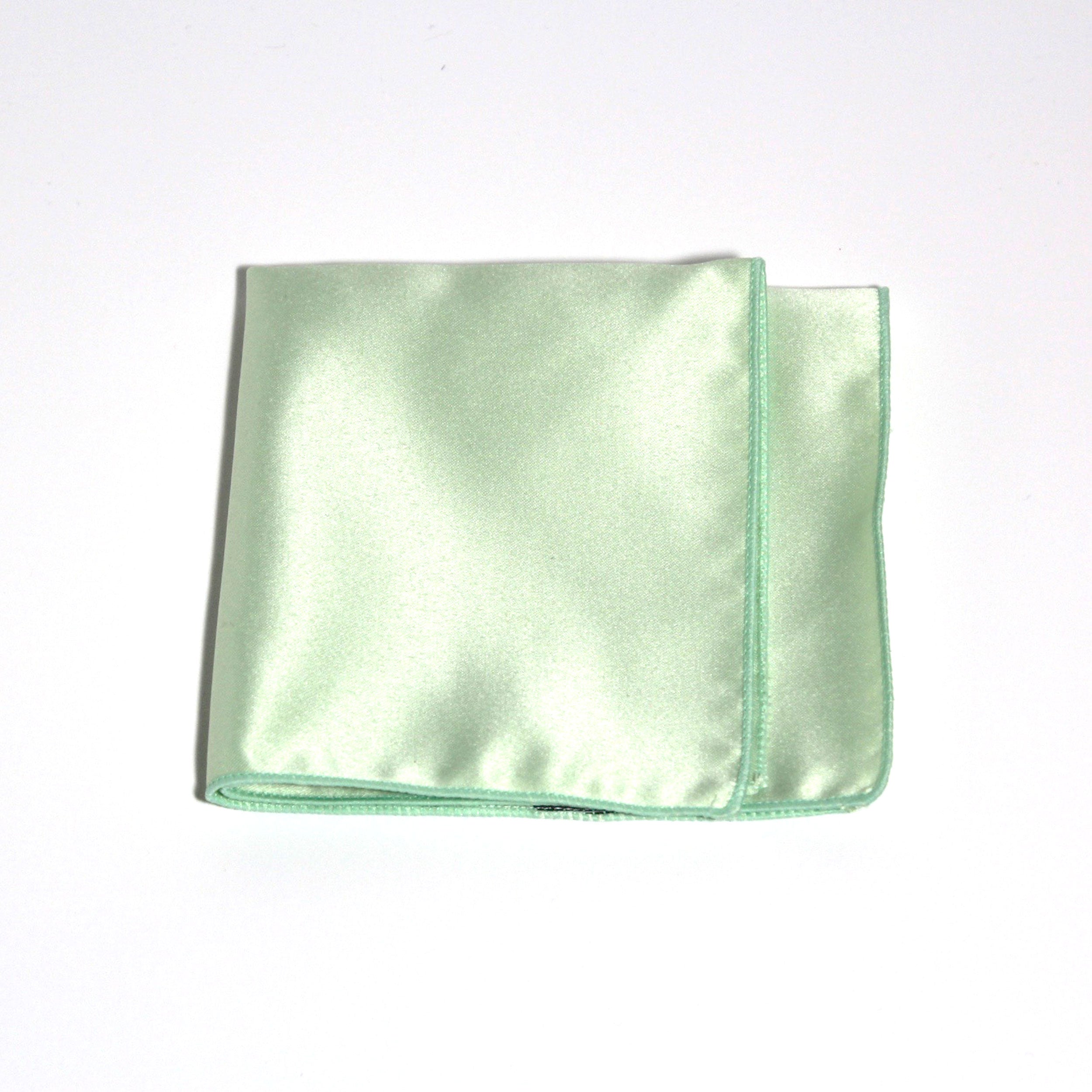 Mint Green Poly Satin Pocket Square for Women | Little Black Tux ...